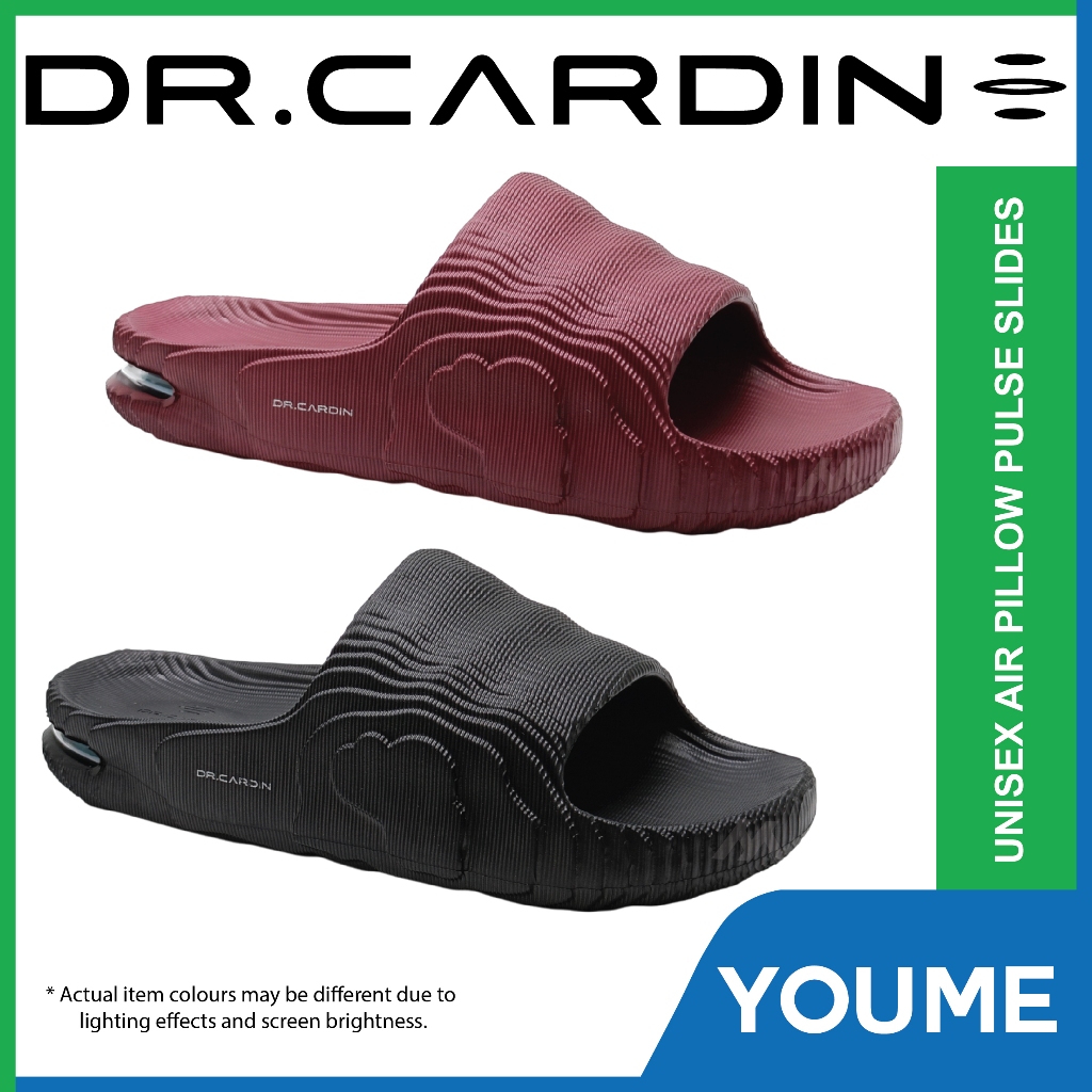 DR CARDIN Unisex 3D topographic design Air Pillow Pulse Slides Sandals ...