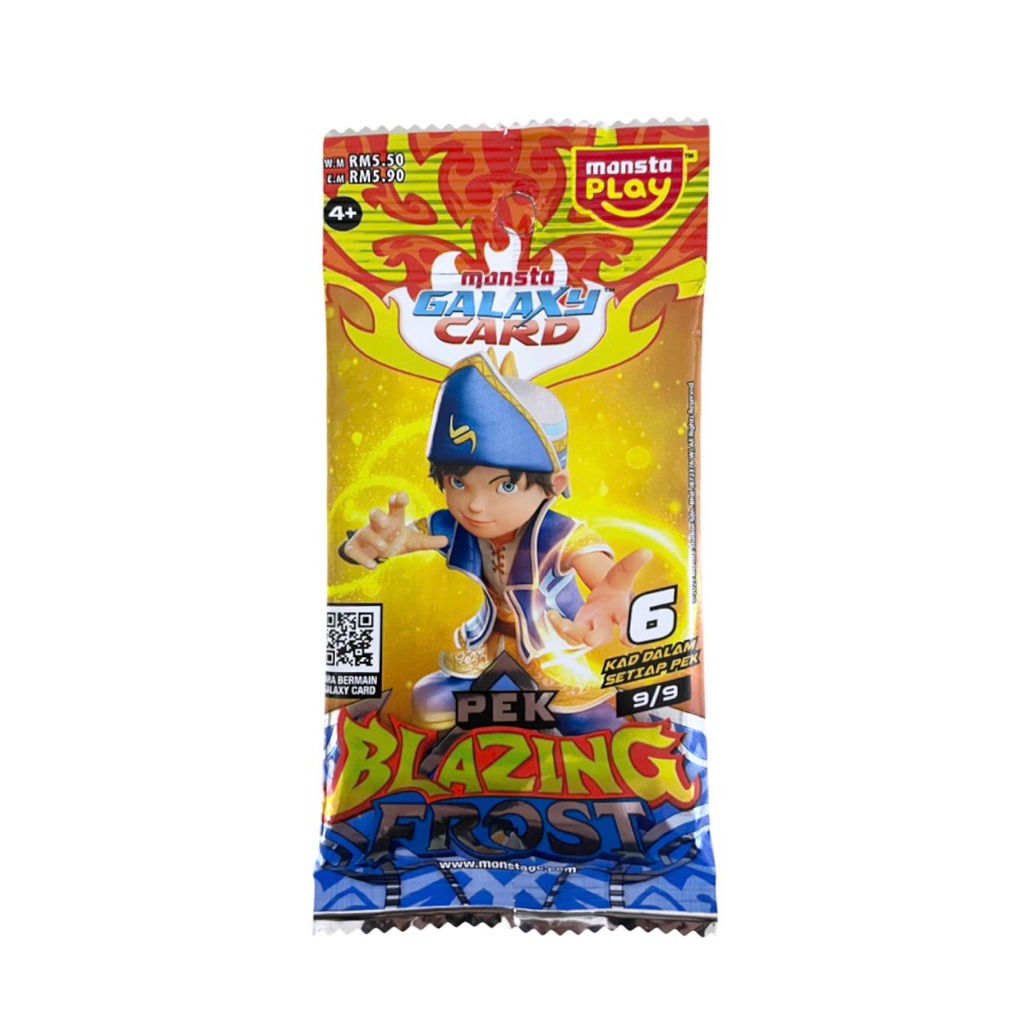 [READY STOCK] Boboiboy Pek Balazing Frost (6/9) (9/9) SR Monsta Galaxy Card (2 Bintang ...