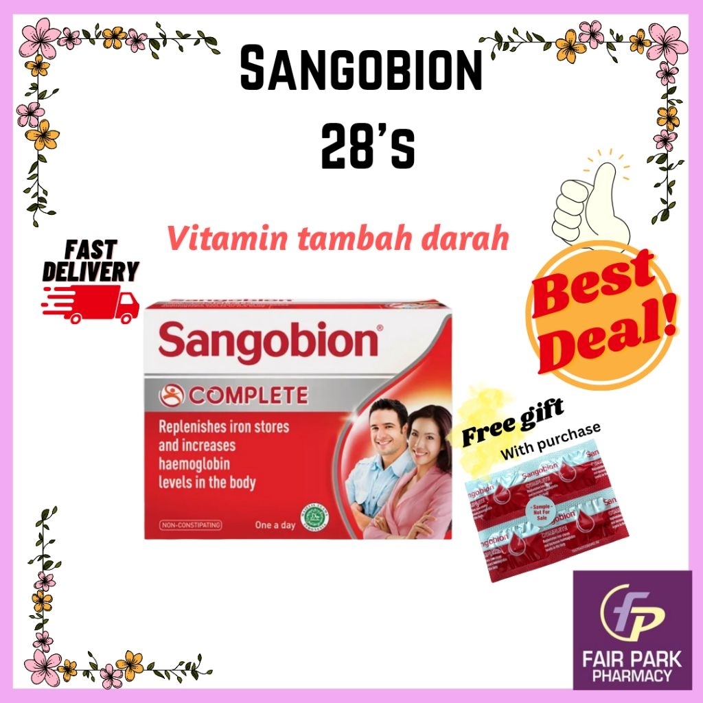 Sangobion Complete Iron Supplement Capsules 28's/ 2x28's (EXP: 01/2027 ...