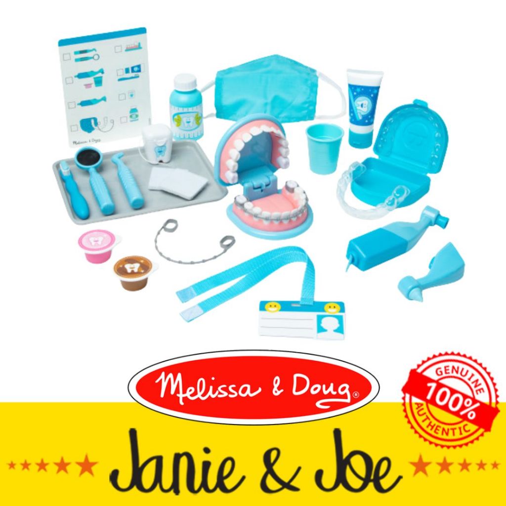 Melissa & Doug Super Smile Dentist Play Set- Age 3+, Pretend Play, Role ...
