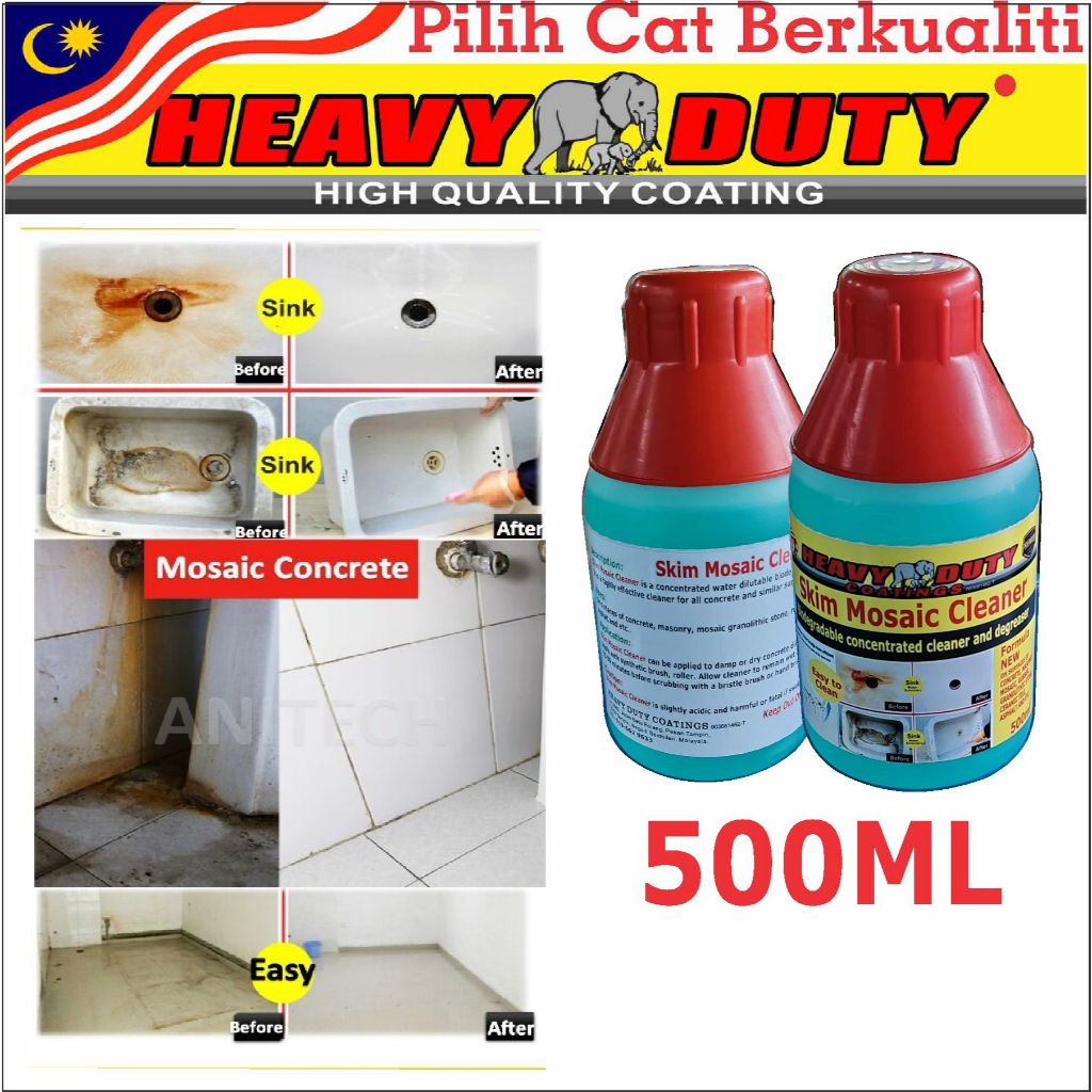 Acid Stain Remover 500ML ( SKIM MOSAIC CLEANER ) HDMulti Purpose ...