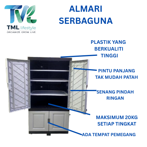 [EAGLE] ALMARI PLASTIK SERBAGUNA /ALMARI MAKANAN KERING/ALMARI KASUT ...