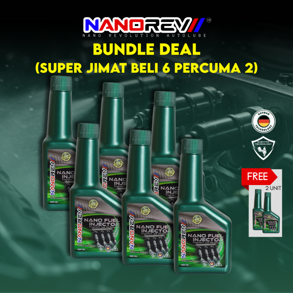(SUPER JIMAT BELI 6 PERCUMA 2) NanoRev NANO FUEL INJECTOR CLEANER 100ml ...