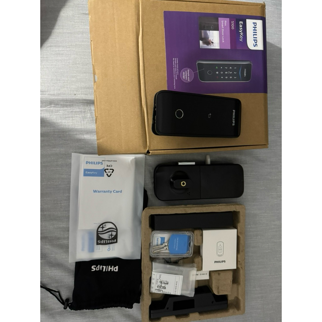 Philips Digital Lock Easy Key 5100 Series Rim Lock 515K (Grill Door ...