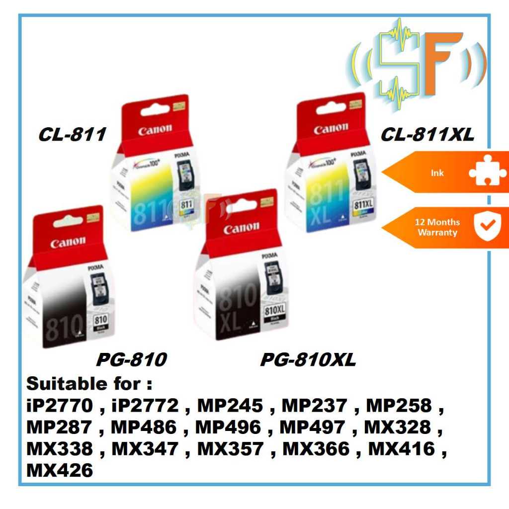 PG-810 PG810 PG-810XL PG810XL CL-811 CL811 CL-811XL CL811XL Ink ...