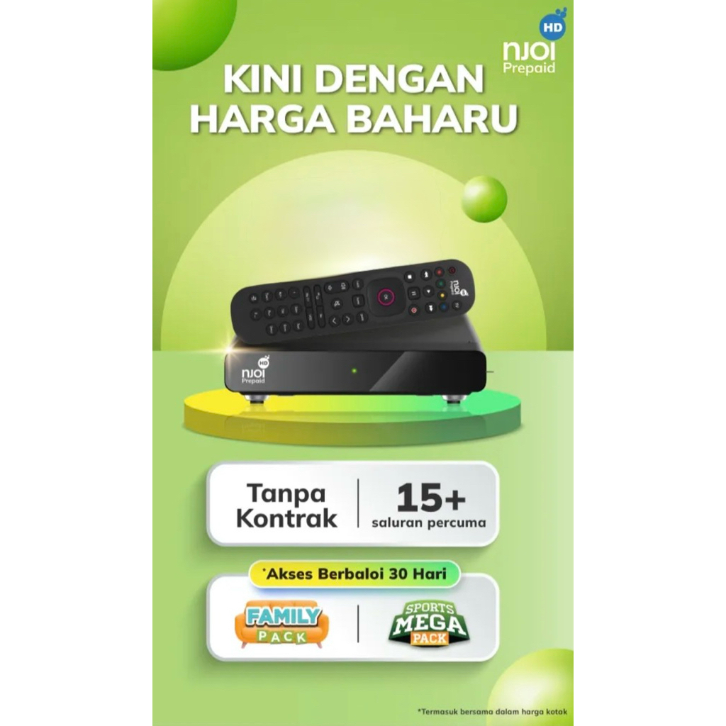 njoi home decorder free to view satellite | Shopee Malaysia