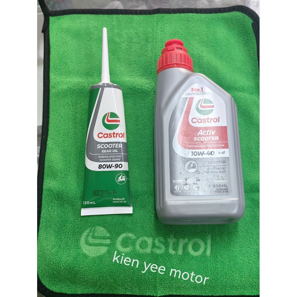 CASTROL SCOOTER 4T ACTIV 10W 40 SCOOTER GEAR OIL CASTROL SCOOTER 4T ...