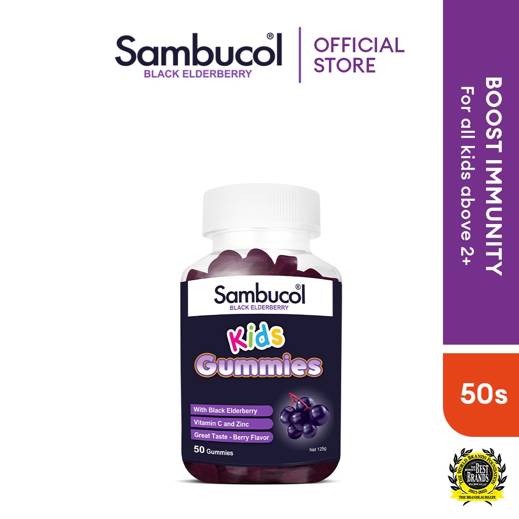 Sambucol Black Elderberry Kids Gummy (50's) | Sambucol Black Elderberry ...