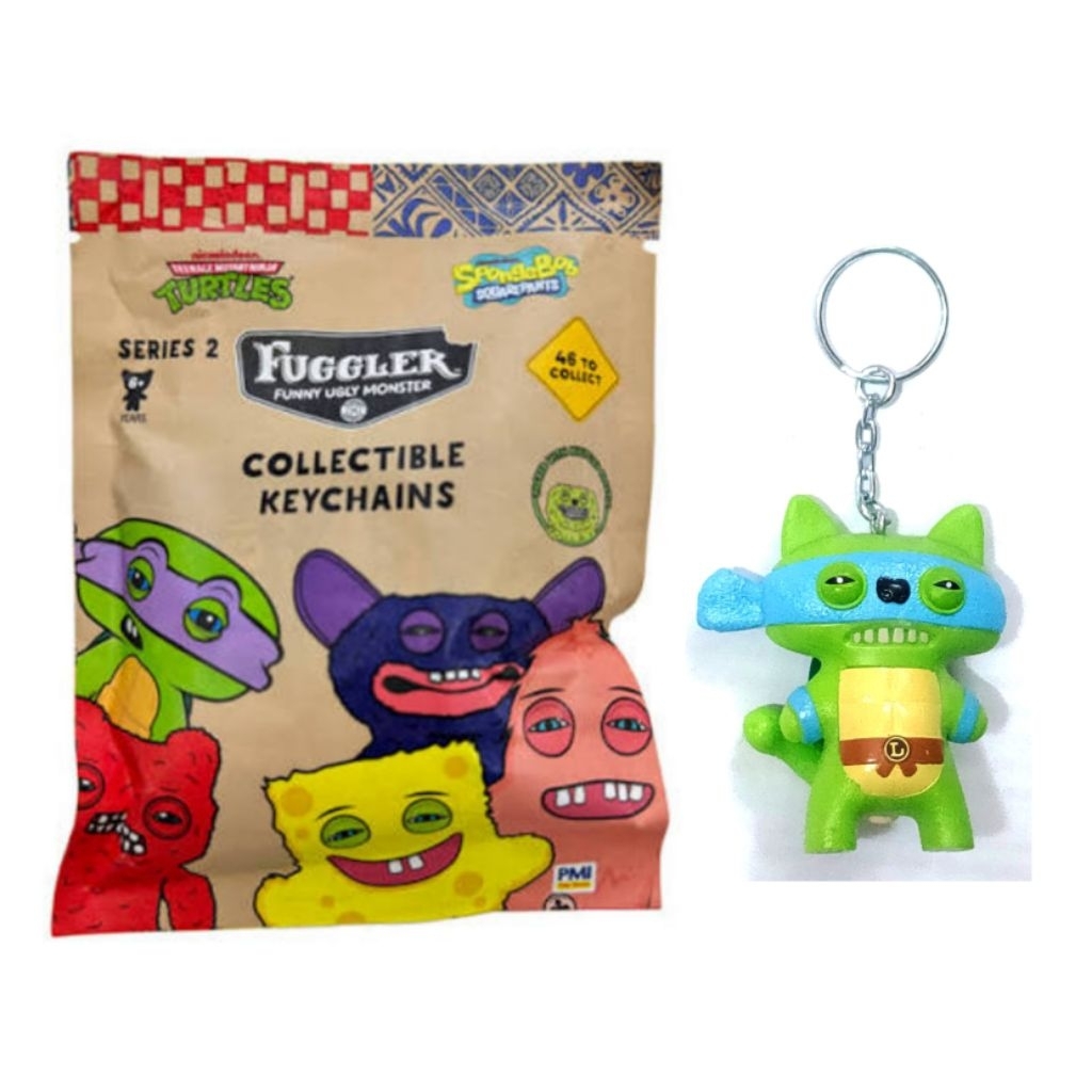 FUGGLER Collectible Keychain SERIES 2 - Common LEONARDO (Teenage Mutant ...