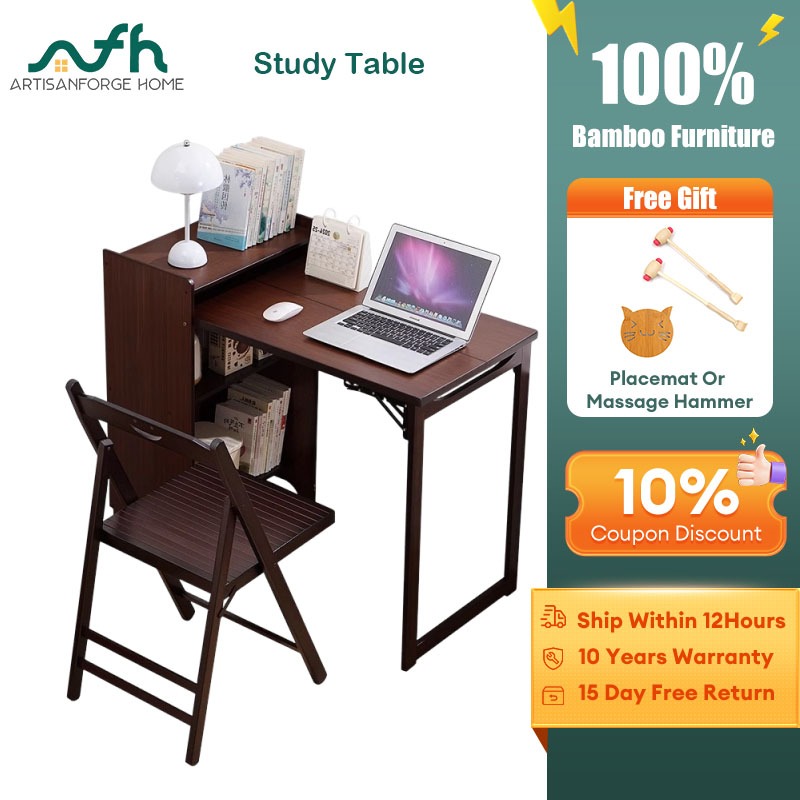 𝑨𝙧𝒕𝙞𝒔𝙖𝒏𝙁𝒐𝙧𝒈𝙚 𝙃𝒐𝙢𝒆 Bamboo Foldable Table Meja Lipat Mudah Simpan Meja ...