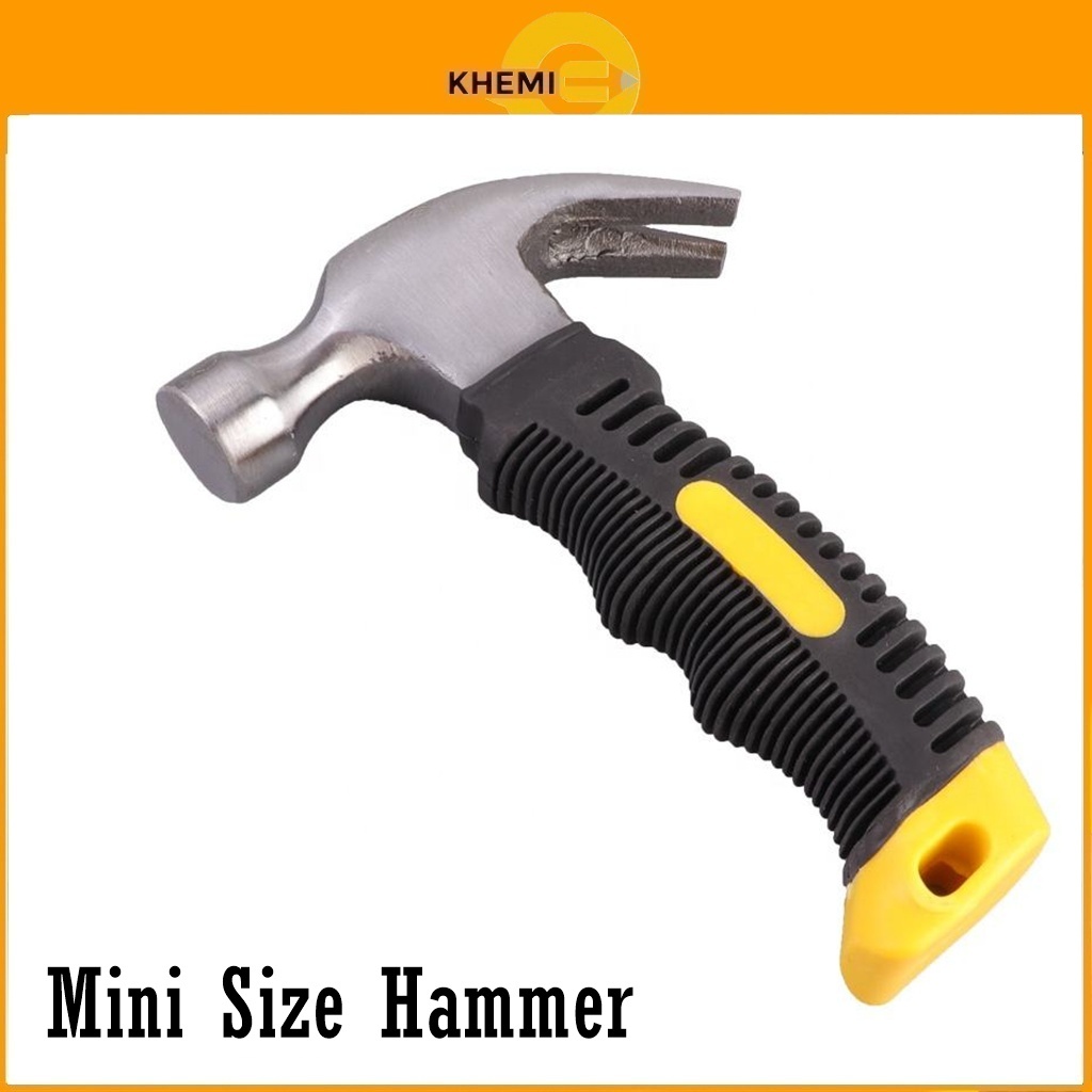 KHEMI Mini Short Handle Claw Hammer for Mounting Nail. Mini Hammer ...