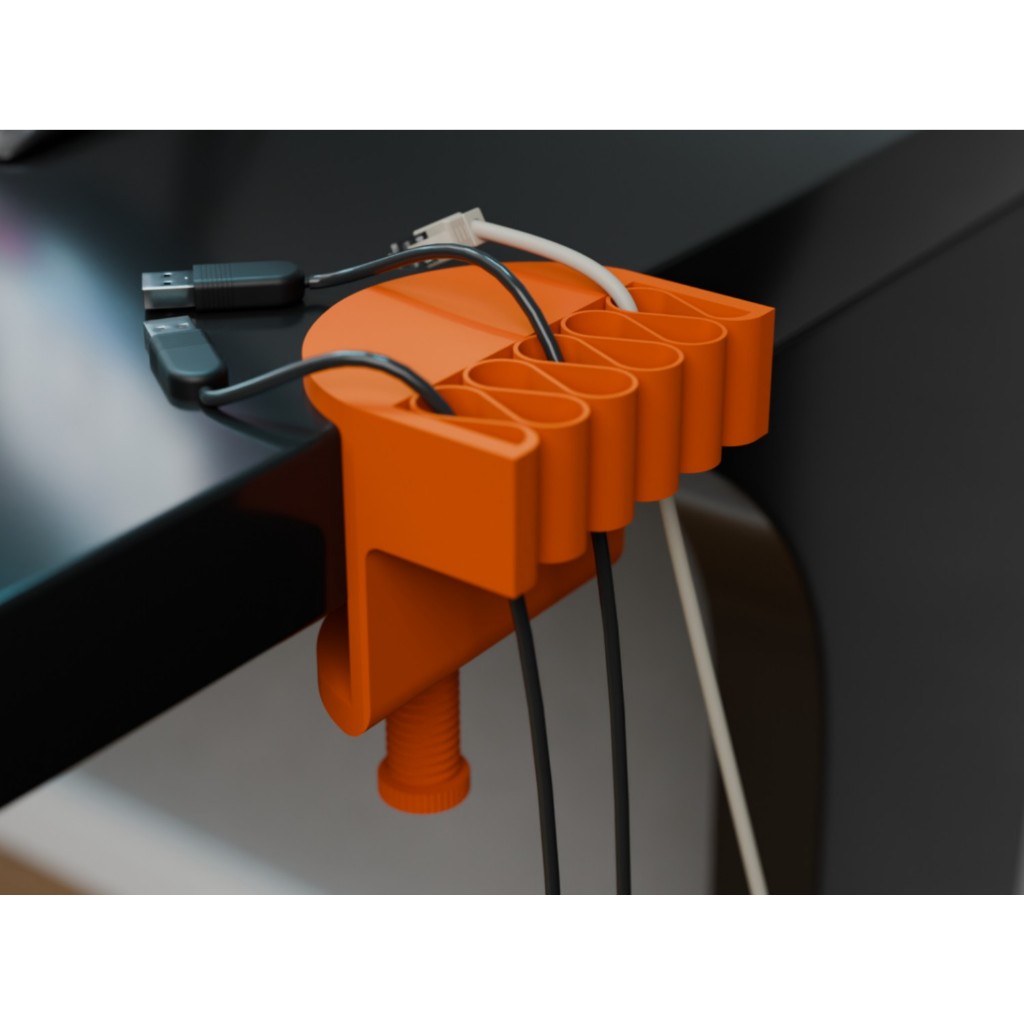 3D Printed Clamp Cable Organizer – Desk Wire Holder | Shopee Malaysia