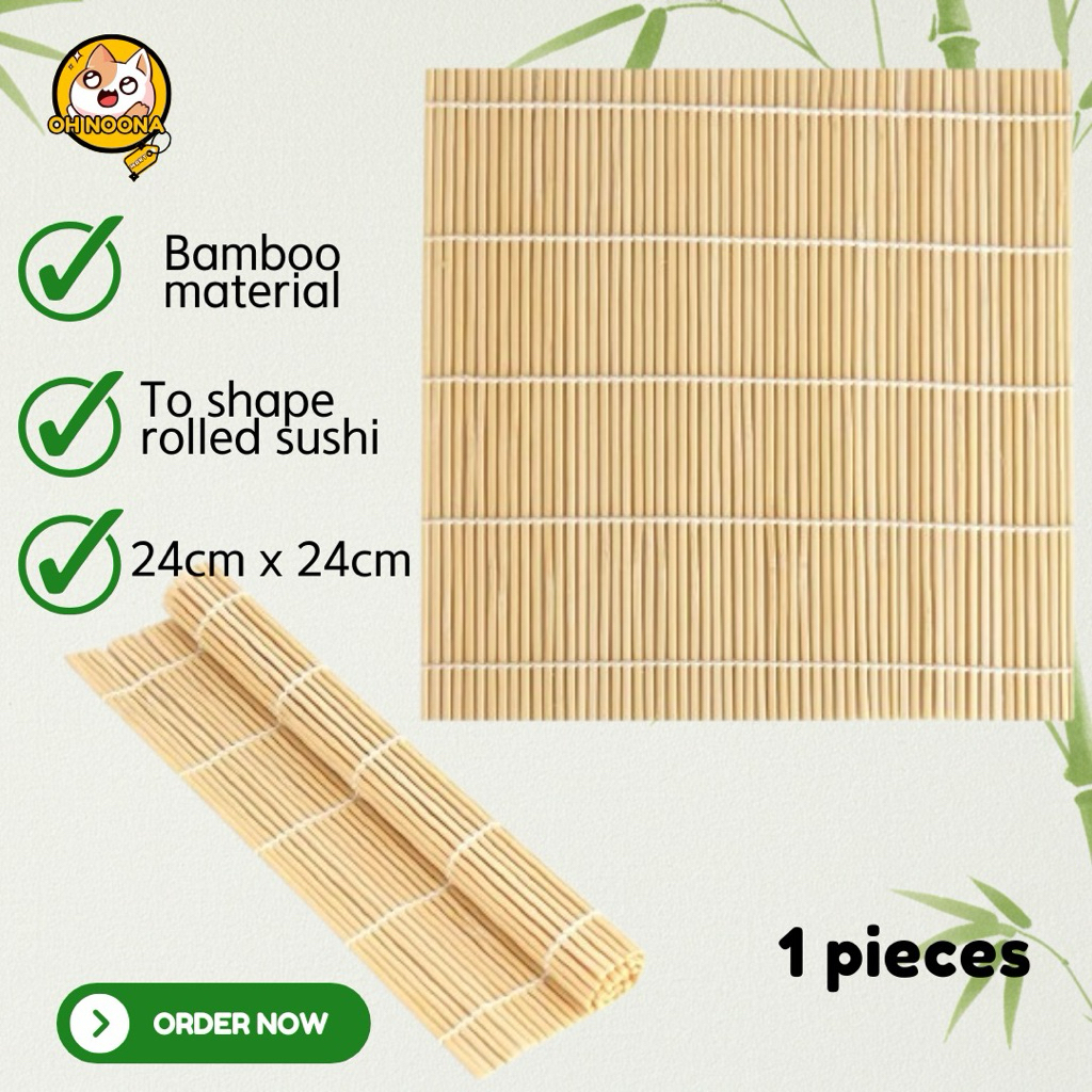 Japanese Bamboo Sushi Rolling Mat (Makisu) | Shopee Malaysia