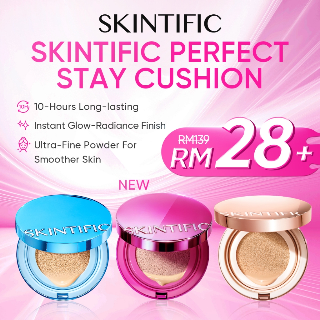 【BUY 1 FREE1】SKINTIFIC Cover Glow Perfect PInk Cushion SPF50+++ Long ...