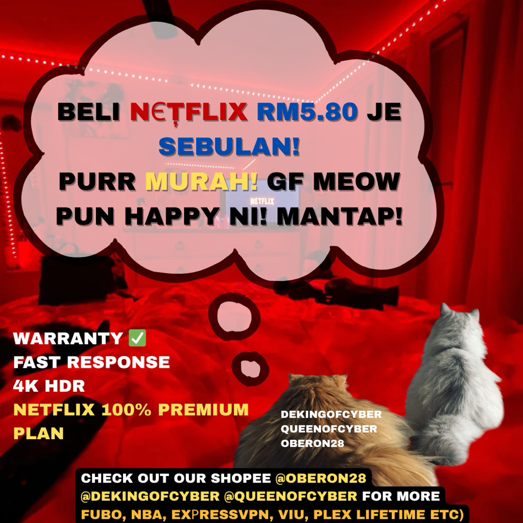 Netflix Account Premium 4K flix Plan Murah | Shopee Malaysia