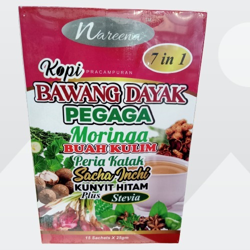 Kopi 7in1 (Bawang Dayak,Pegaga,Moringa,Buah Kulim,Peria katak,Sacha ...