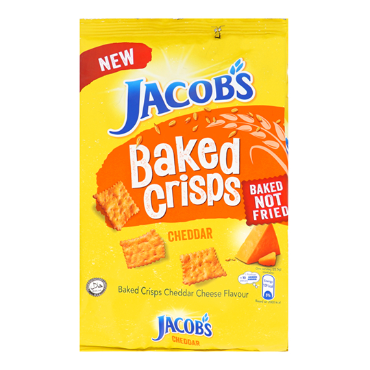 Jacobs Baked Crisps Cheddar Flavour 229g | Shopee Malaysia