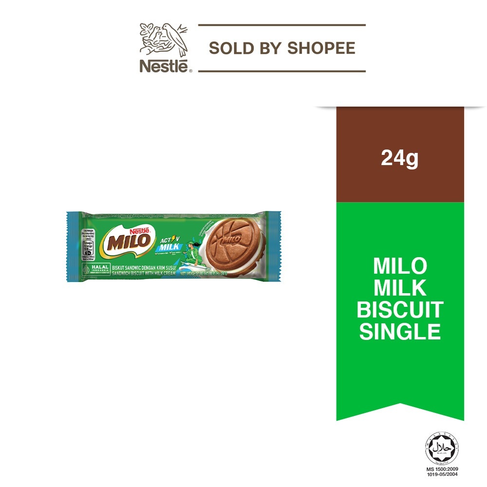 NESTLE MILO Milk Biscuit Small Pack 24g | Shopee Malaysia