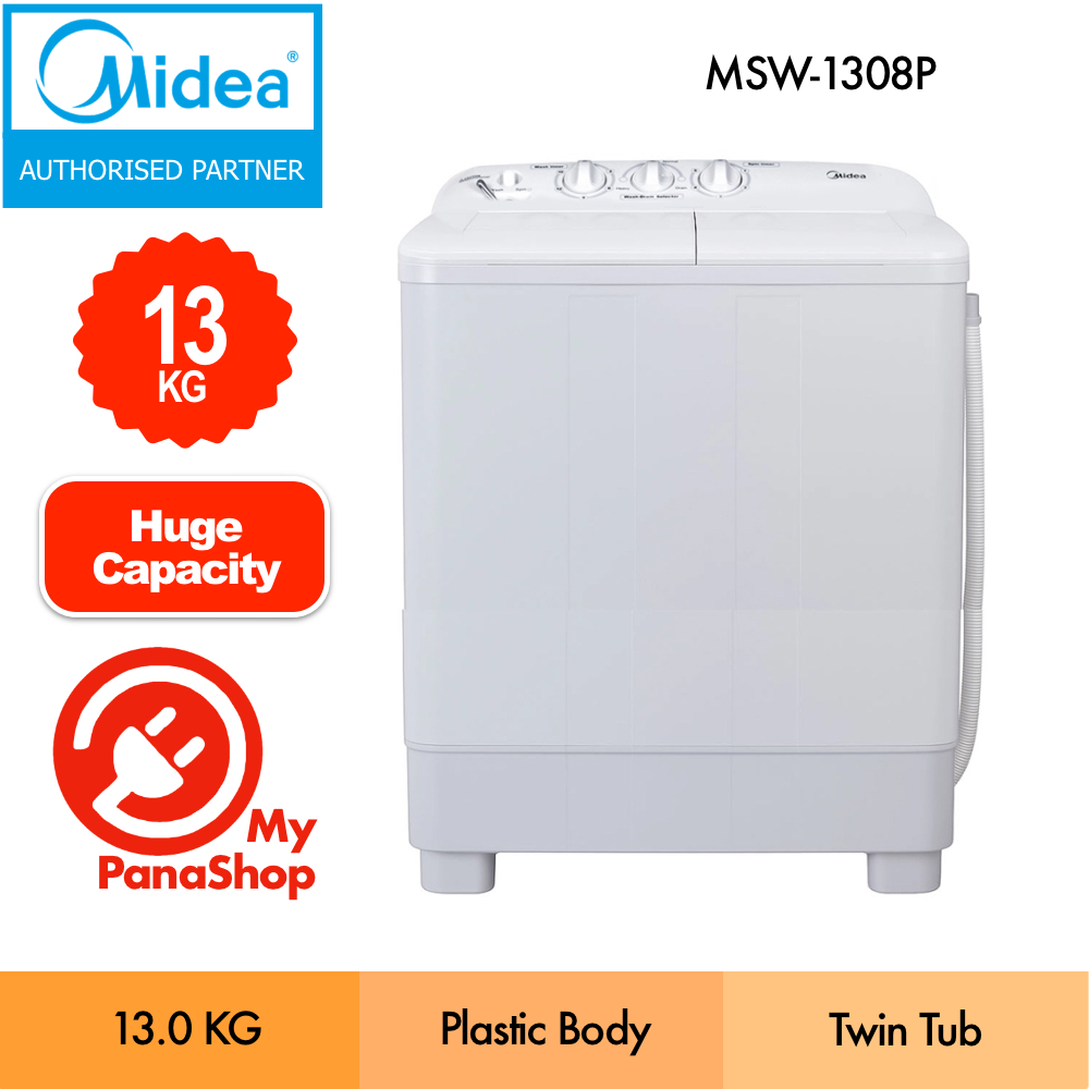 Midea Semi Auto Washing Machine Twin Tub Washer Mesin Basuh ( 6kg ...