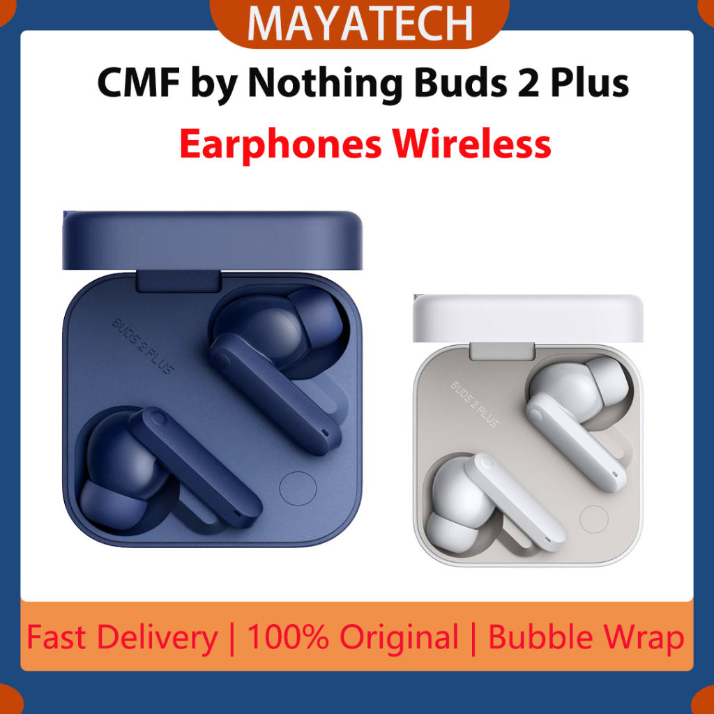 CMF by Nothing Buds 2 Plus Earphones Wireless 50dB Hybrid Active Noise ...
