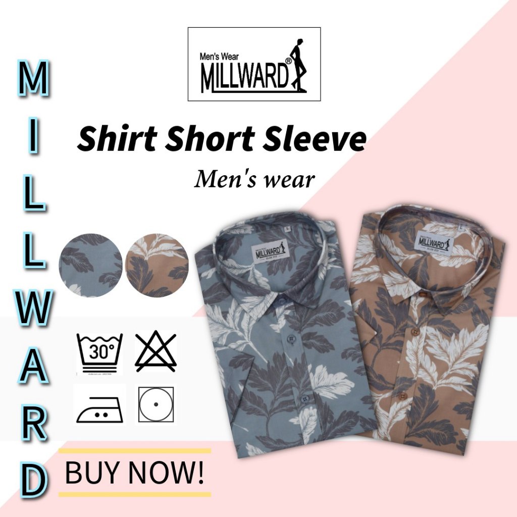 Brand Millward Shirt Short Sleeve | Shopee Malaysia