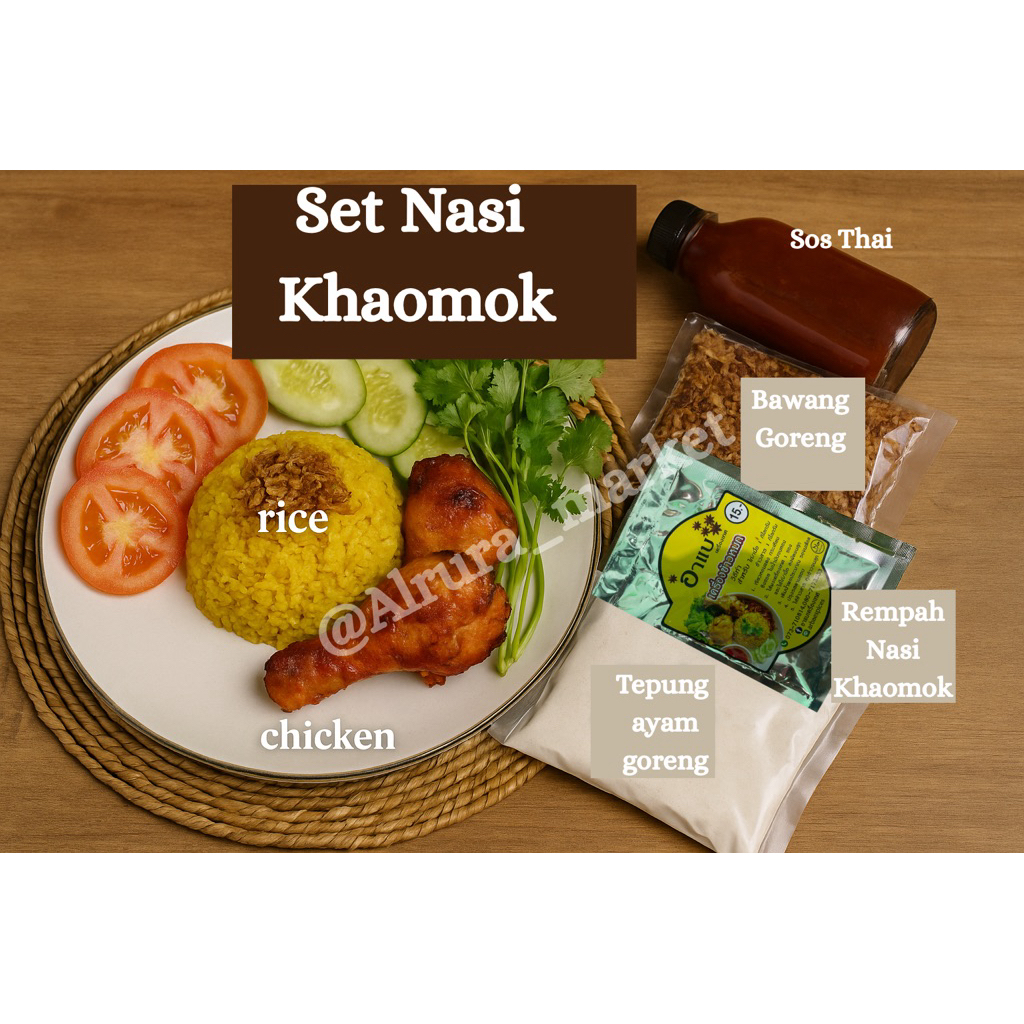 Nasi Khaomok Set Lengkap Nasi Khomok Sos Rempah (7-10 orang makan ...