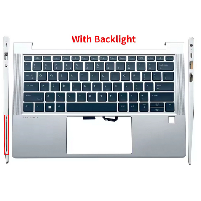 HP Probook 430 G8 13.3" Palmrest Bezel US-English Backlit Keyboard ...