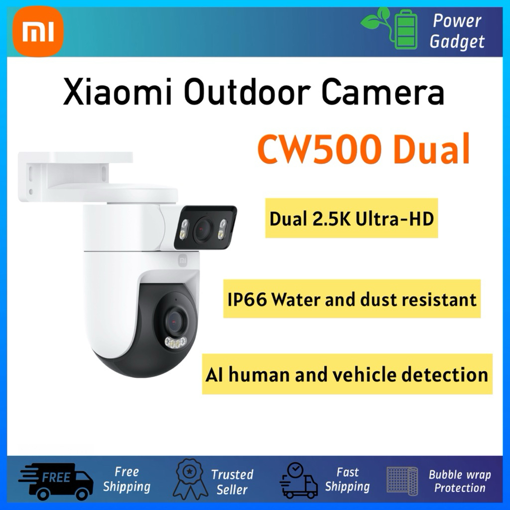 Xiaomi Outdoor Camera CW500 Dual | Dual 4MP Lens | IP66 Water and Dust ...