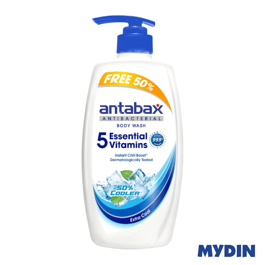 Antabax Antibacterial Body Wash Extra Cool (650ml) [Free 50%] | Shopee ...