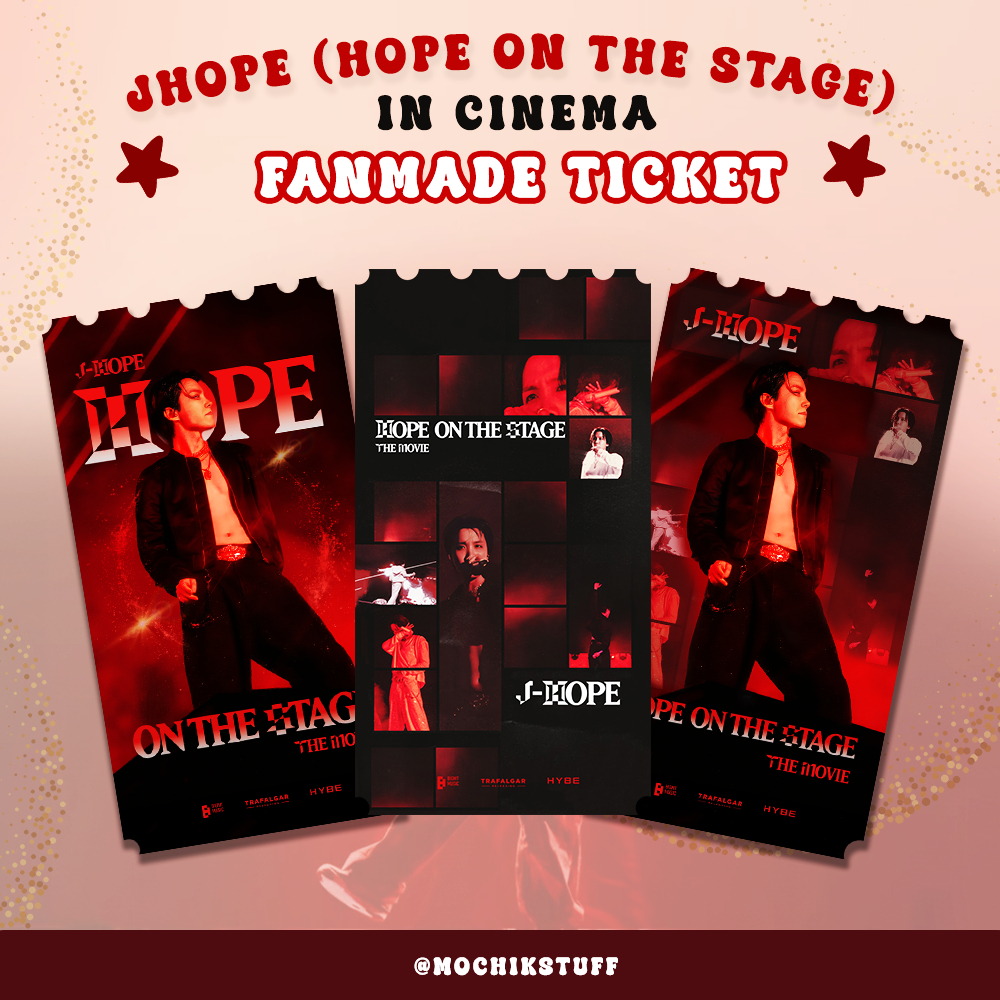 HOPE ON STAGE IN CINEMA JHOPE Fanmade Ticket by mochikstuff | Shopee ...
