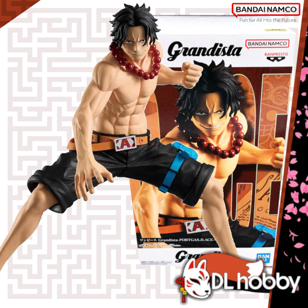 One Piece Portgas D. Ace Grandista Series Figure Official Bandai Namco ...