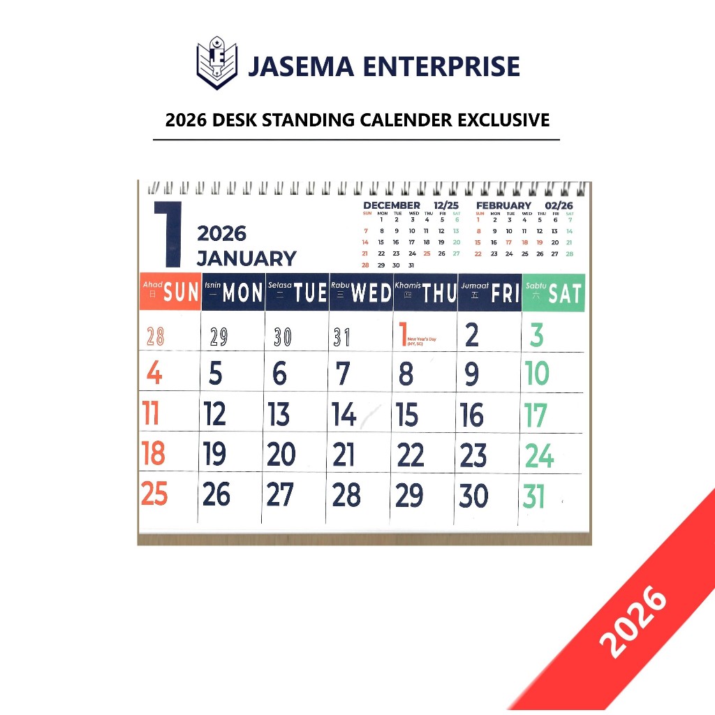 2026 Desk Standing Calender Exclusive | Shopee Malaysia