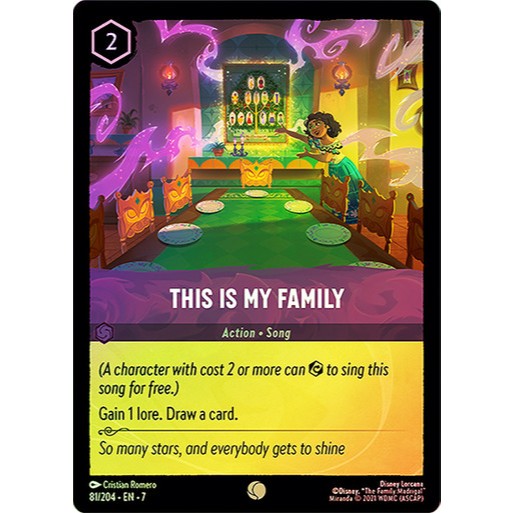 [LORCANA] This Is My Family Archazia’s Island Lorcana English Cold Foil ...