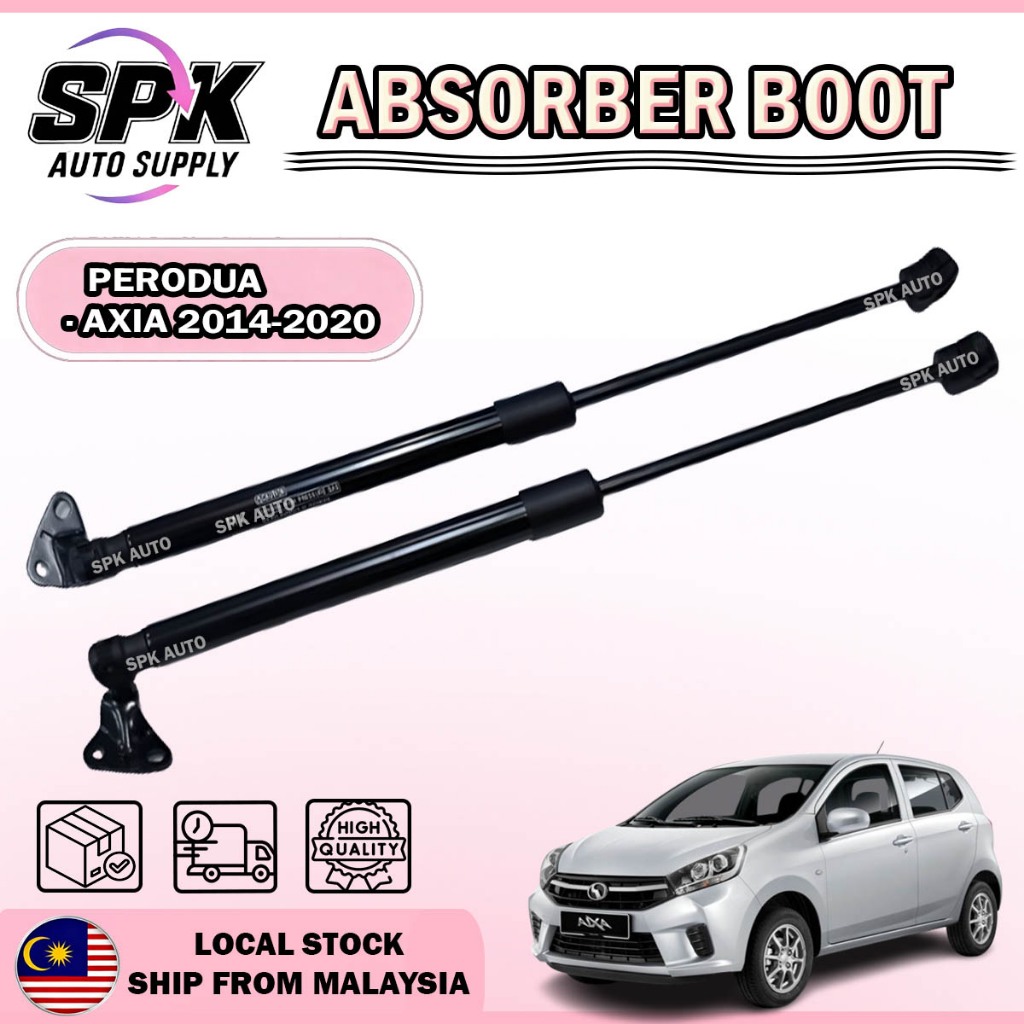 Perodua Axia 2014-2022 Boot Absorber Rear Bonnet Damper Gas Spring Set ...