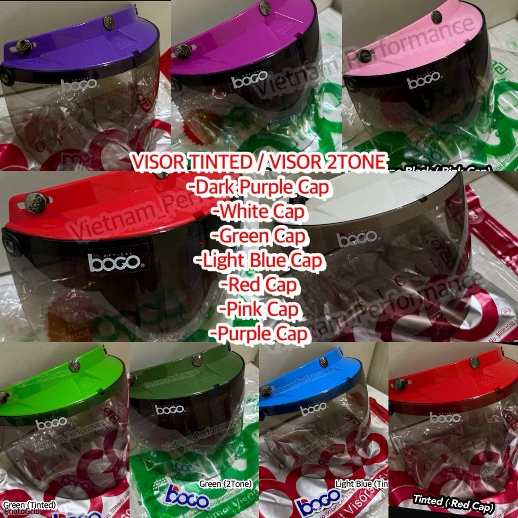 BOGO VISOR CAP COLOUR RED WHITE BLACK PINK BLUE GREEN MS88 SGV HELMET 3 ...