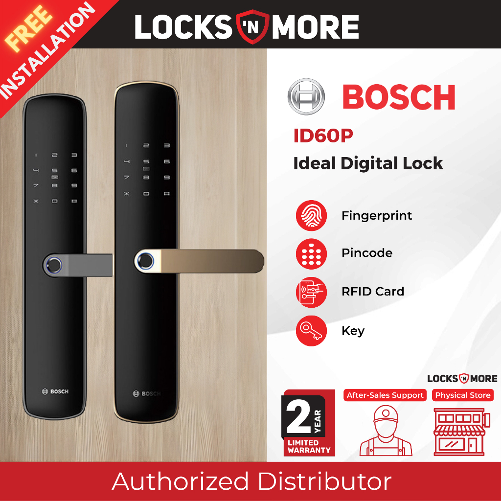 Bosch ID60 Ideal Digital Door Lock | Shopee Malaysia