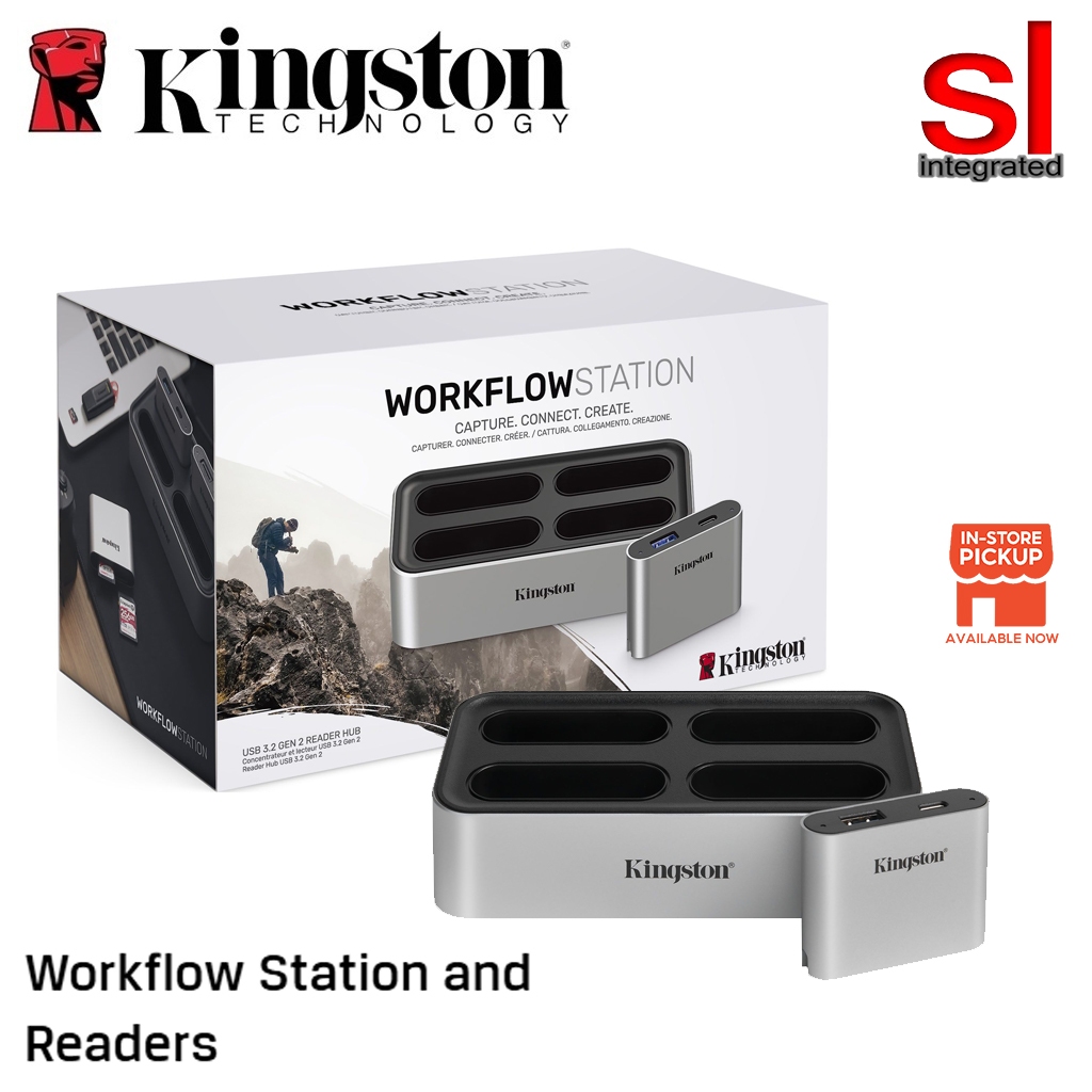 Kingston Workflow Station and Readers With USB mini Hub (WFS-U ...