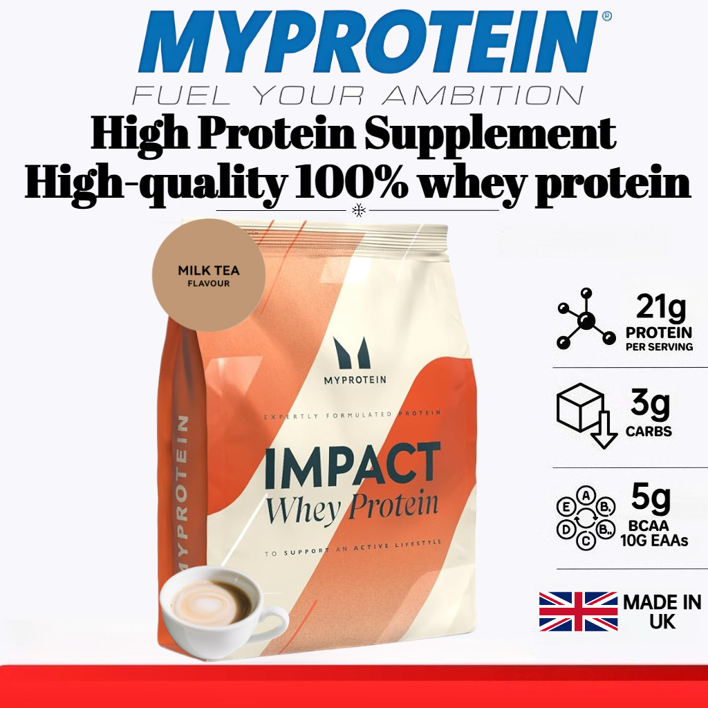 Myprotein Impact Whey Protein Milk Tea 1KG | UK Import | High Protein ...