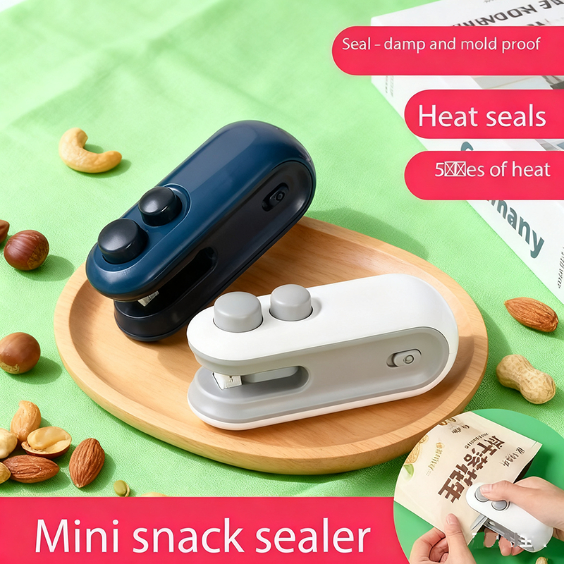 Portable Mini Sealing Machine USB Rechargeable Hand Pressure - Heat ...
