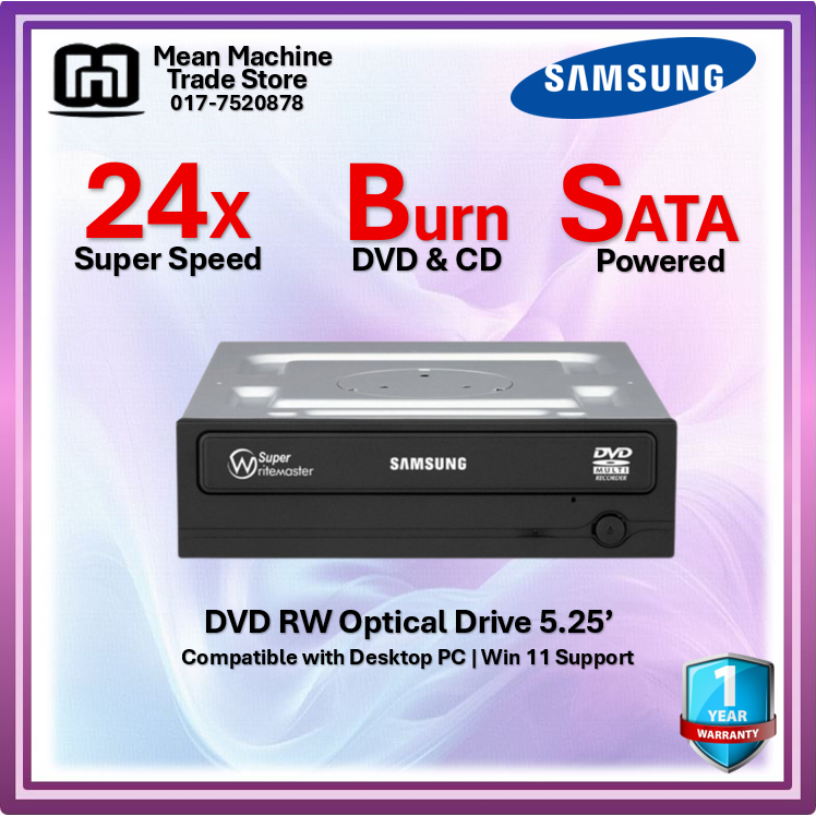 SAMSUNG NEW DVD BURNER 24X Speed DVD Writter DVD Room CD Room For ...