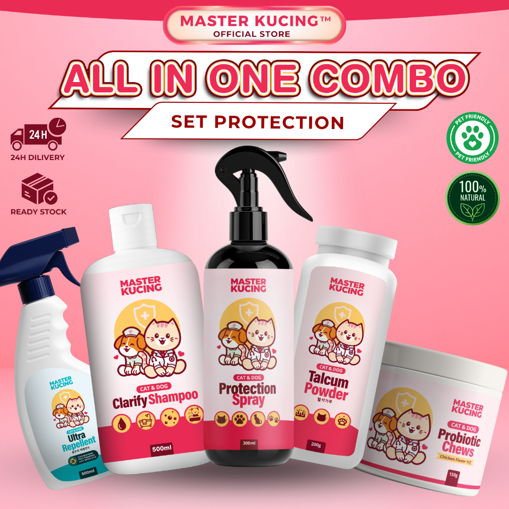 【24H Delivery】Master Kucing | Cat Flea Spray Cat Skin Shinier Skin ...