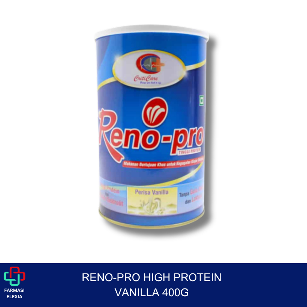 RENO-PRO HIGH PROTEIN & RENDAH ELETROLIT VANILLA 400G | Shopee Malaysia