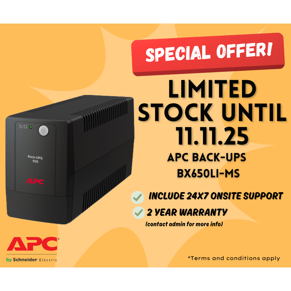 APC Back-UPS BX650LI-MS | Shopee Malaysia