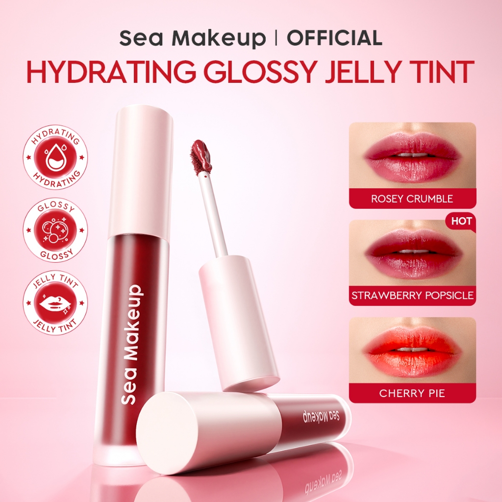 Sea Makeup Slick Cover Jelly Tint HydratingGlossy Gleam Luster Tinted ...