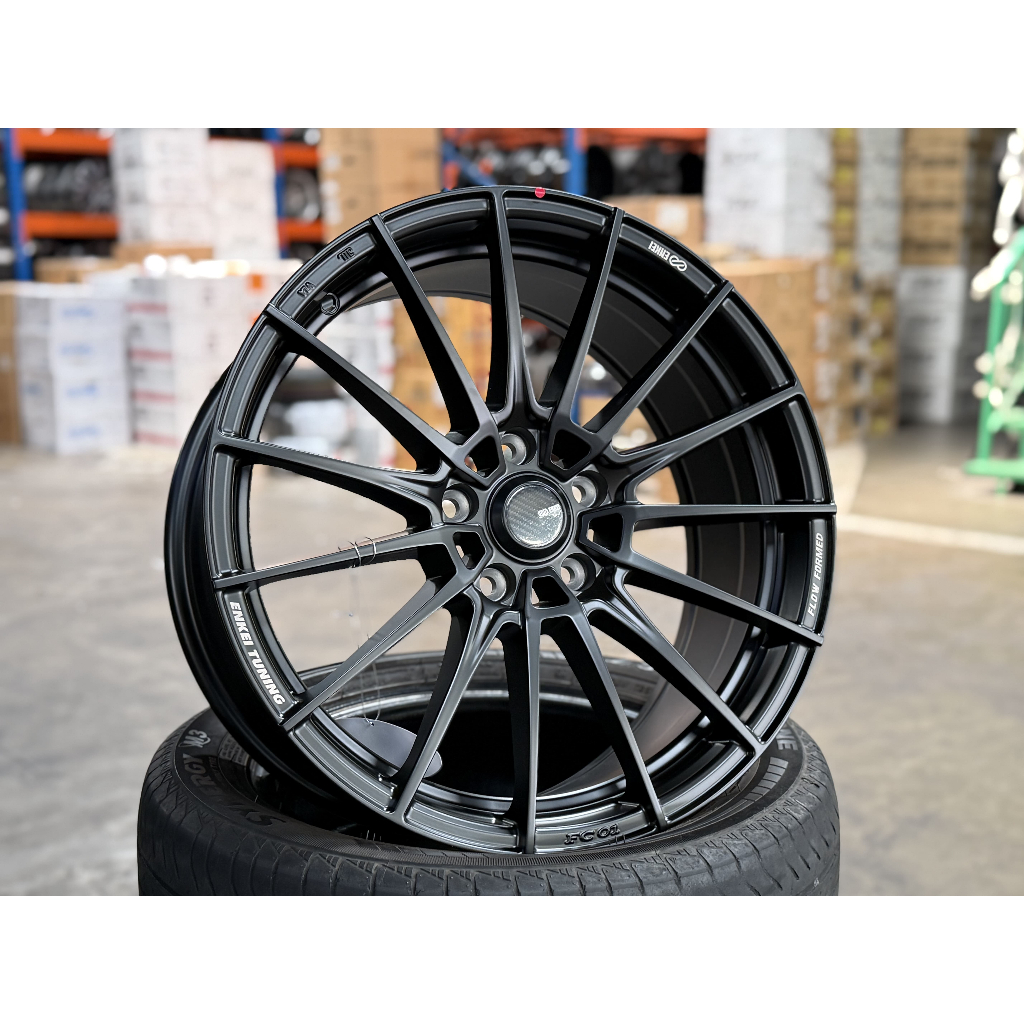 NEW 18X8J Enkei Tuning FC01 Rim (set of 4) Flat Black 5X112 for VW Golf ...