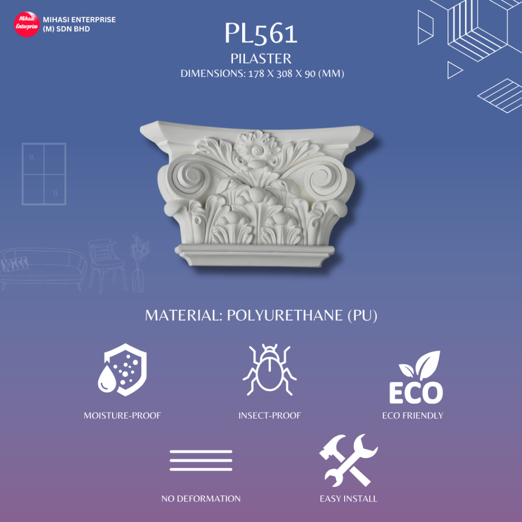 PL561 | HIASAN DINDING | POLYURETHANE MOLDING | Shopee Malaysia