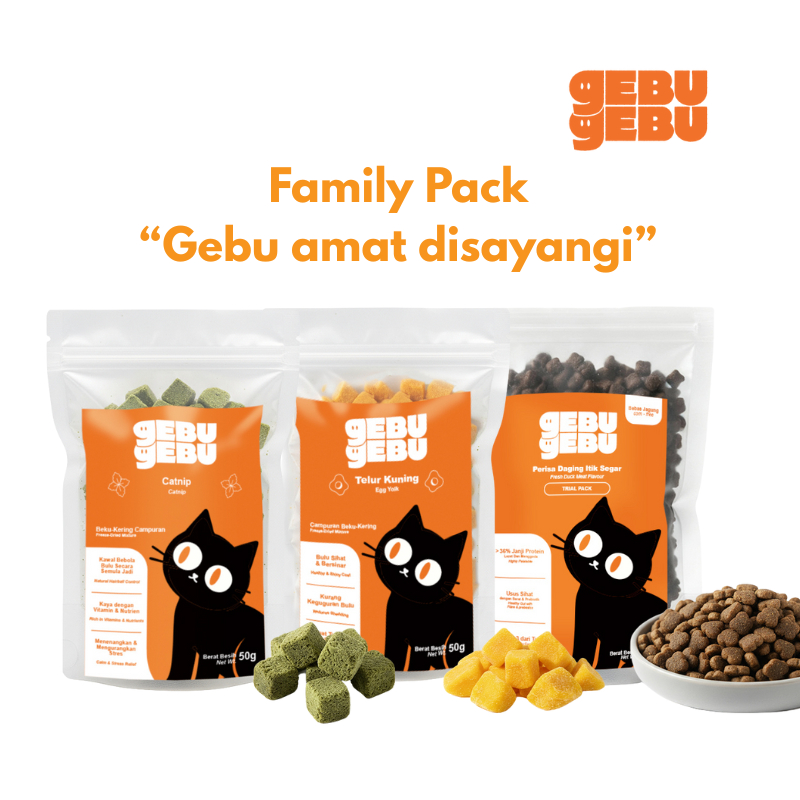 [Family trial packs] Gebu Gebu 3 in 1 value pack Duck Kibbles Freeze ...