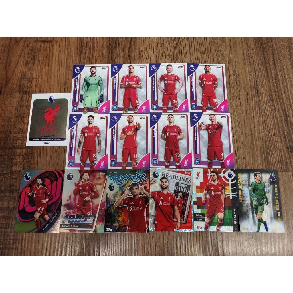 Topps Premier League 2025/2026 Liverpool Player Cards | Shopee Malaysia