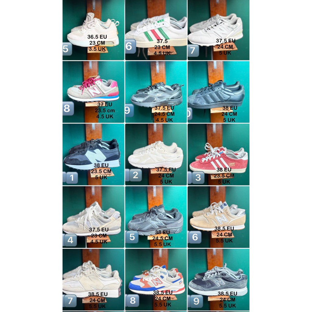 KASUT BUNDLE SIZE 3.5UK - 5.5UK | Shopee Malaysia