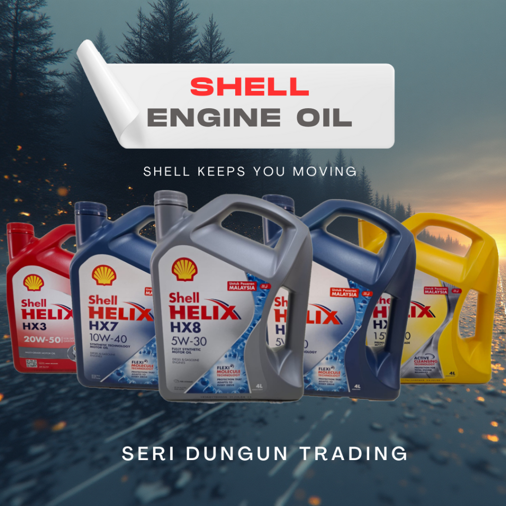 [SHELL] MINYAK ENJIN 5W40 5W30 FULLY 5W30 10W40 SEMI 15W40 20W50 ...